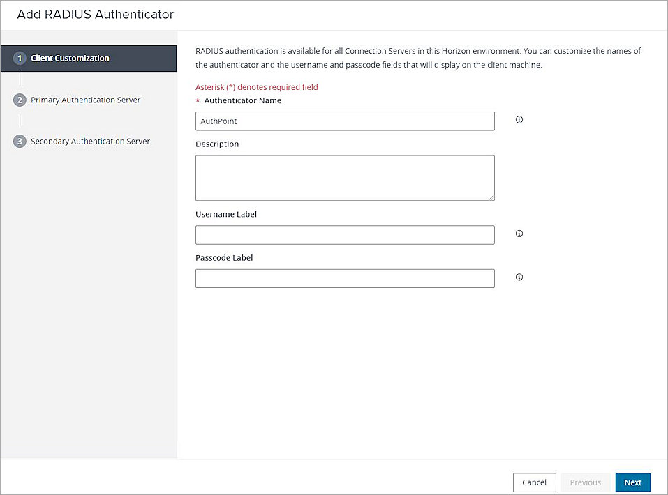 VMware Horizon 8 RADIUS Integration with AuthPoint